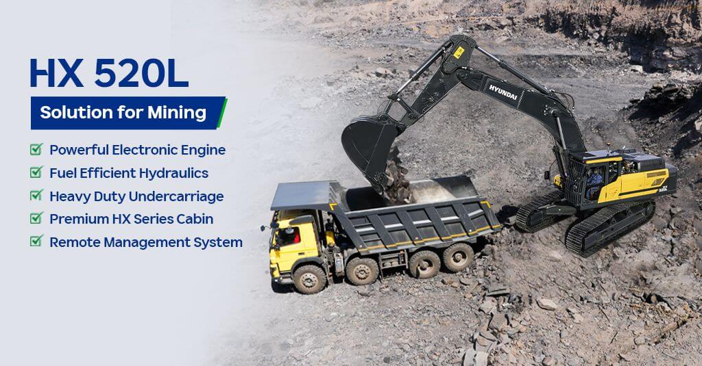 HX520L Excavator for Coal OB & Iron Ore Mining Applications