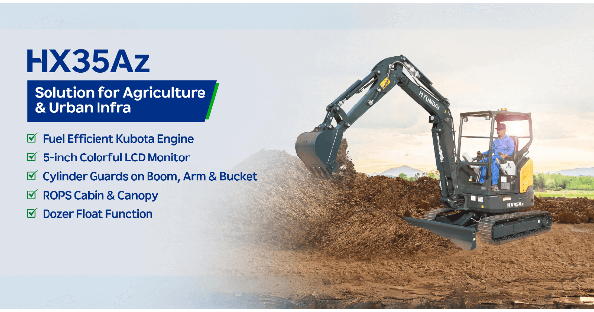 HD Hyundai HX 35AZ Excavator: Specifications, Price
