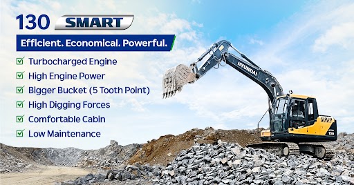 HD Hyundai R130 SMART Excavator for Sale at the Best Price